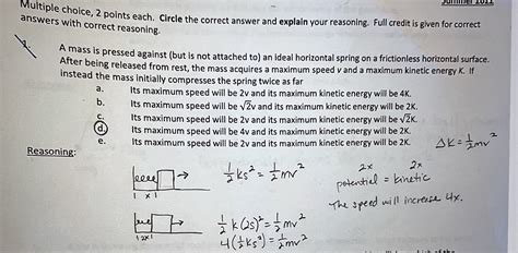 Solved Ce Points Each Circle The Correct Answer And Chegg