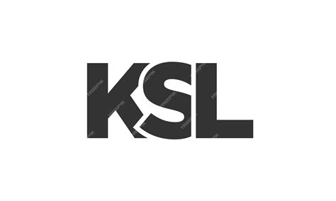Premium Vector Ksl Logo Design Template With Strong And Modern Bold