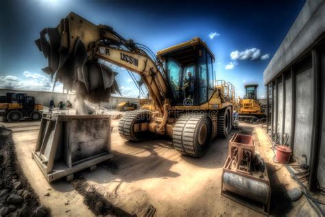 Group Of Civil Engineers In Standard Uniform Neural Network Ai Generated Stock Illustration