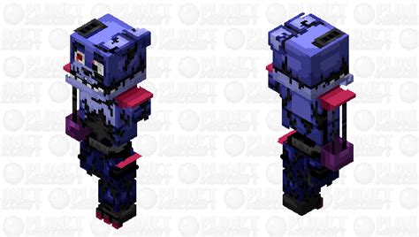 Shattered Glamrock Bonnie Minecraft Skin
