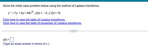 Solved Solve The Initial Value Problem Below Using The