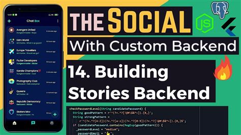 14 Story Database Flutter Social Media App With Custom Backend