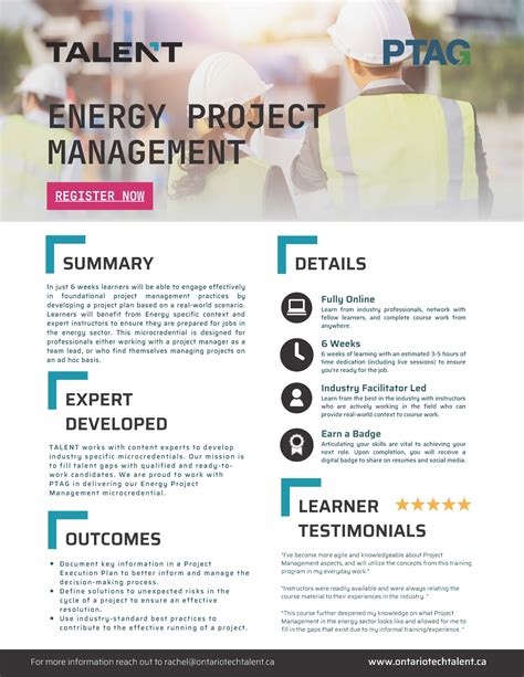 Energy Project Management Fundamentals Course Ptag