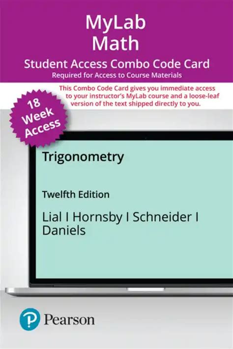 Mylab Math With Pearson Etext Up To 18 Weeks Print Combo Access