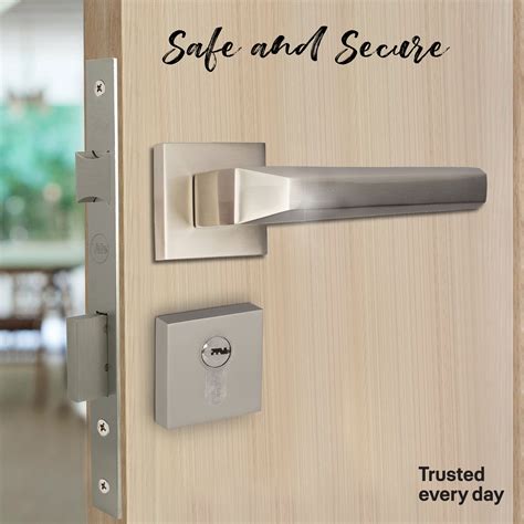 Ypbl 804 Solid Brass Premium Lever Handle Satin Steel Without Lock A