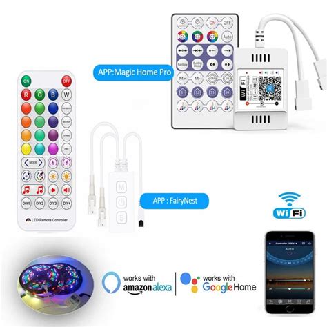 Led Spi Controller Ws2811 Ws2812b Addressable Pixel Mini Wifi