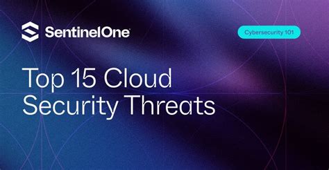 Top 15 Cloud Security Threats Sentinelone