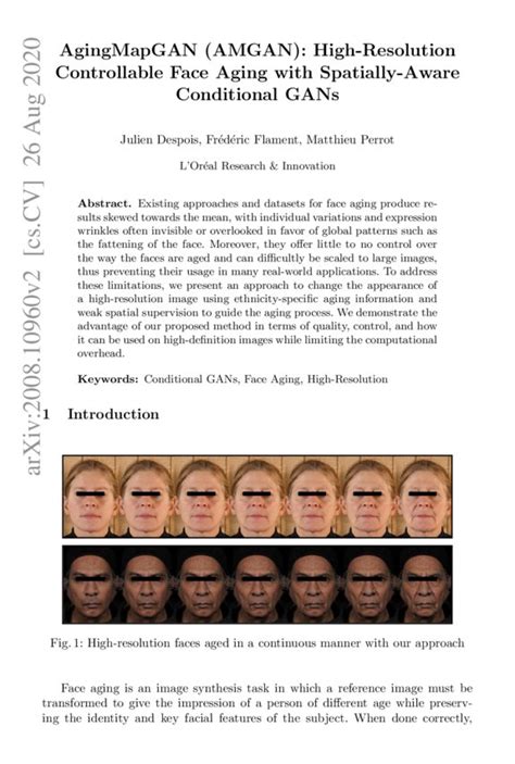 Agingmapgan Amgan High Resolution Controllable Face Aging With