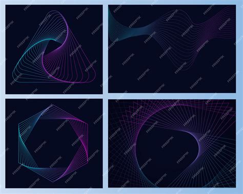 Free Vector Abstract Geometric Elements Set Vector