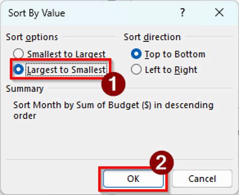 How To Sort Excel Pivot Table From Largest To Smallest Excel Insider