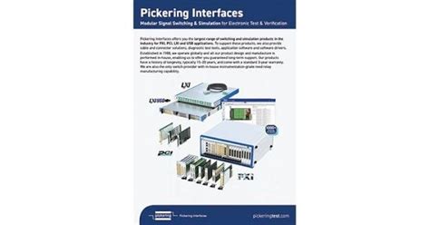 Modular Signal Switching New Equipment Digest