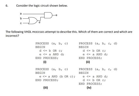 Solved Consider The Logic Circuit Shown Below The Chegg