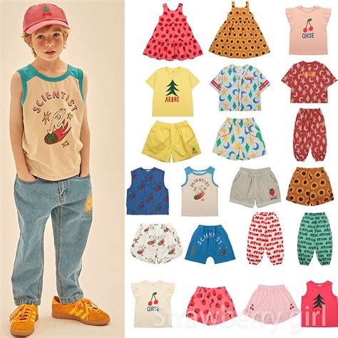 한국 여아 의류 Jm 여름 아기 티셔츠 및 반바지 세트 어린이 소년 조끼 티 프린트 바지 어린이 캐주얼 드레스 Aliexpress