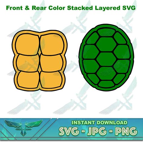 Ninja Turtle Shell Outline Clip Painting A Turtle Shell 🎨🐢