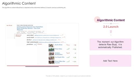 Buzzfeed Investment Financing Elevator Algorithmic Content Ppt