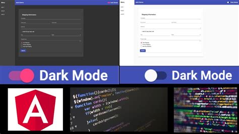 Add Dark Mode With Toggle In Any Angular Application Dashboard