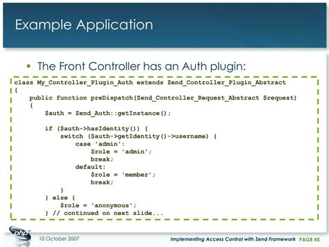 Ppt Implementing Access Control With Zend Framework Powerpoint Presentation Id4973258