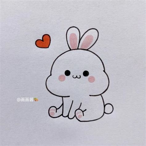 小兔子简笔画教程 用数字3画可爱的小兔子简笔画教程 画趣文库我爱生活