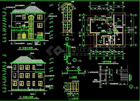 简单实用的别墅建筑施工图（含设计说明）图纸设计说明土木在线