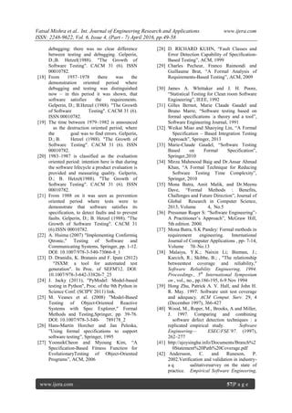 Comparative Analysis Of Model Based Testing And Formal Based Testing A Review PDF Computer