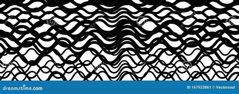 Random Wavy Zig Zag Lines Abstract Art Texture Background Sinuous Tangled Intersecting