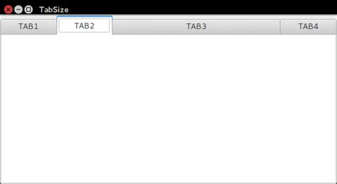Pyqt How To Make One Tab Bar In Qtabwidget Expendable Stack Overflow