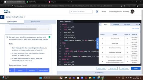 pradeep g a on linkedin 50daysofcodechallenge ccbp nxtwave joins rdbms ccbp nxtwave…