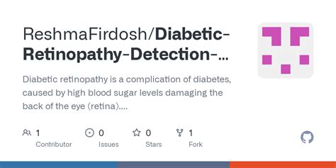 Github Reshmafirdosh Diabetic Retinopathy Detection Using Cnn Diabetic Retinopathy Is A