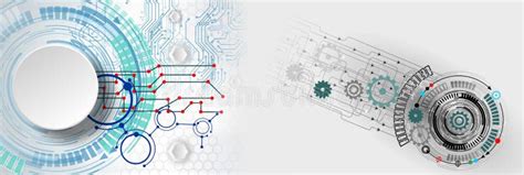 Abstract Technology Background Circuit Technology Vector Illustration Stock Illustration