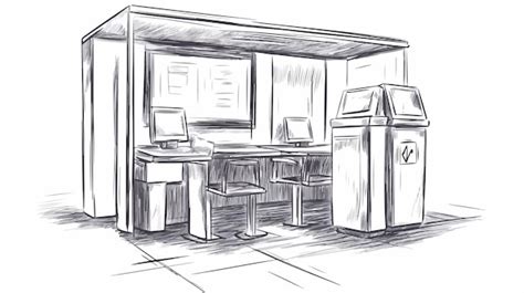 Airport Security Sketch Icon For Web And Mobile Applications Premium Ai Generated Vector