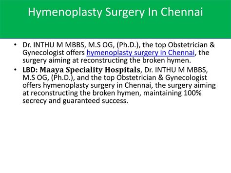Ppt Hymenoplasty Surgery In Chennai Powerpoint Presentation Free