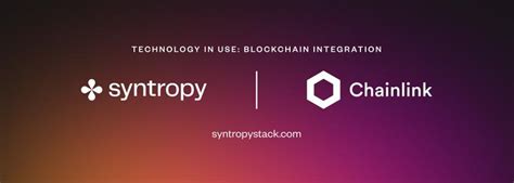Syntropy On Linkedin Syntropy Stack Launches Chainlink Integration
