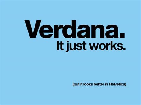 Verdana Font