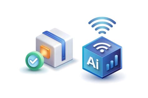 3d Ai Sensor And Quality Monitoring Icons Symbolize The Role Of Ai