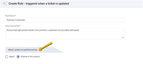 configuring automation rules to run on ticket updates desk365