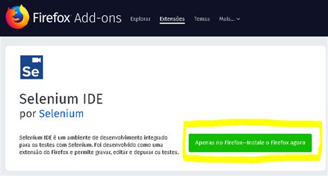 como iniciar uma automação utilizando a ferramenta selenium ide by