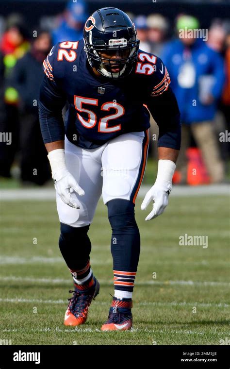 Chicago Bears Outside Linebacker Khalil Mack 52 During An Nfl