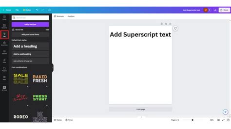 How To Add Superscript Or Subscript On Canva