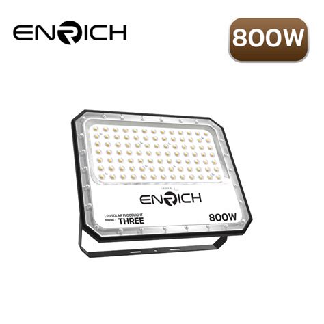 สปอร์ตไลท์โซล่าเซลล์ Led Enrich Three 3 แสง 800w Enrich Lighting ศูนย์รวม หลอดไฟ Led สปอร์ต