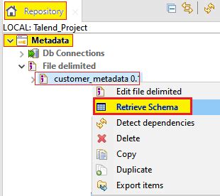 Talend Centralizing File Delimited Metadata Tpoint Tech