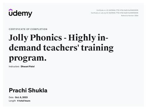 Prachi Shukla On Linkedin Completed Certification Of Jolly Phonics