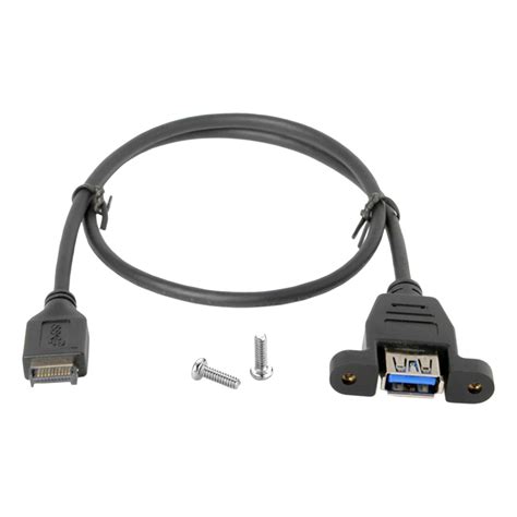 Shamjina Usb 3 1 Front Panel Header To Usb 3 0 Type A Female Extension Cable 30cm Desktop