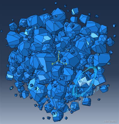 Abaqus 三维多面体骨料 随机多面体3d 无干涉多面体骨料模型abaqus三维随机骨料建模 Csdn博客