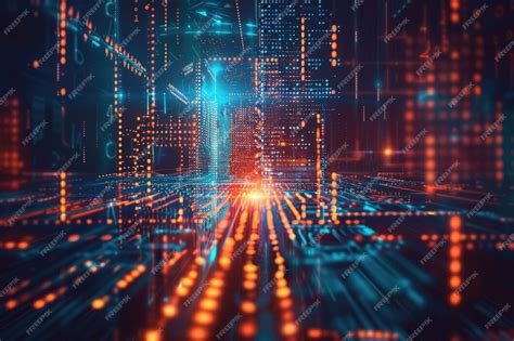 Premium Photo Digital Transformation Concept System Engineering Binary Code Programming