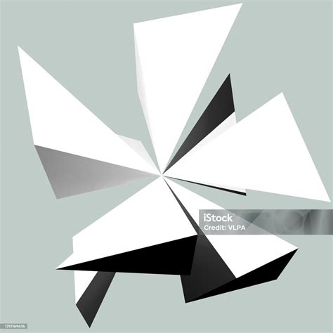 크리스탈 의 파편 평평한 면과 날카로운 모서리가있는 단단한 재료의 삼각형 조각 3d 모델의 컴퓨터 렌더링 3차원 형태에 대한 스톡 사진 및 기타 이미지 Istock