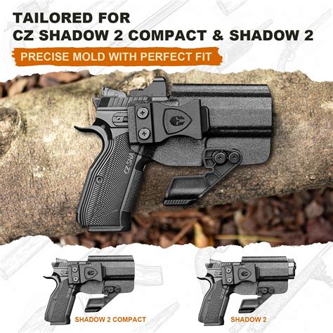 Warriorland Iwb Kydex Holster Compatible With Cz Shadow 2 Compact And