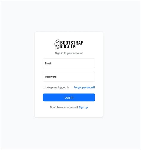 Bootstrap Free Login Form Template With Floating Labels Bootstrapbrain