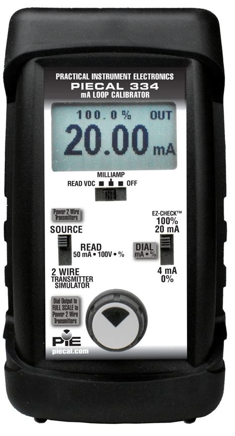 4 20 ma loop calibrator pie 334 practical instrument electronics