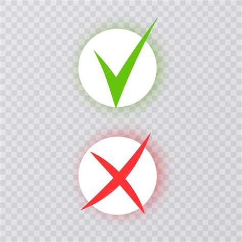 Делайте и не делайте простые значки нарисованные вручную векторные элементы зеленая галочка и