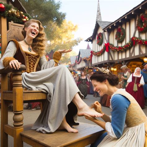 Tall Lady Tickled At Renfaire By T Science On Deviantart